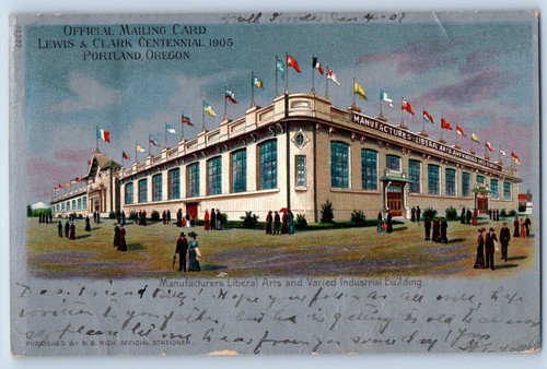 Portland Oregon OR Postcard Manufacturers Liberal Arts Industrial ...