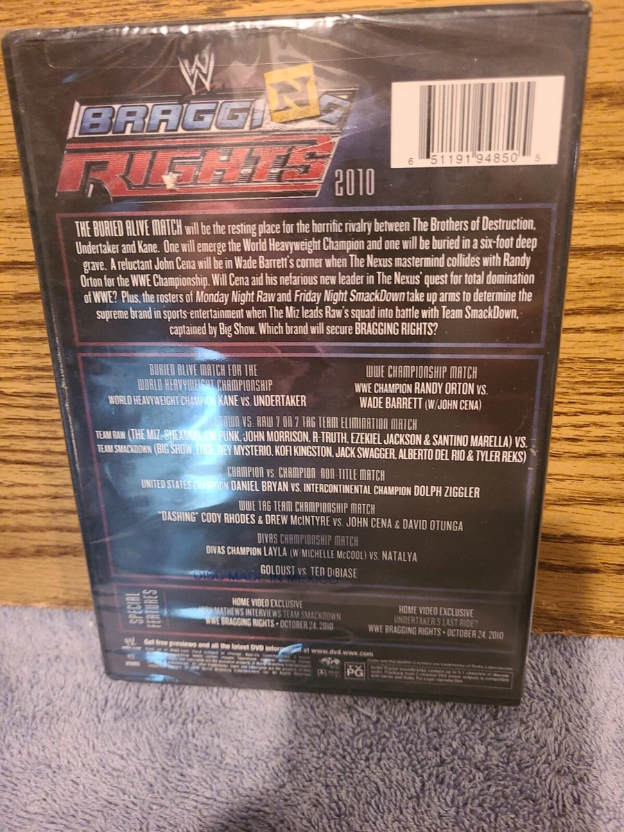 Bragging Rights Wwe 2010 Dvd