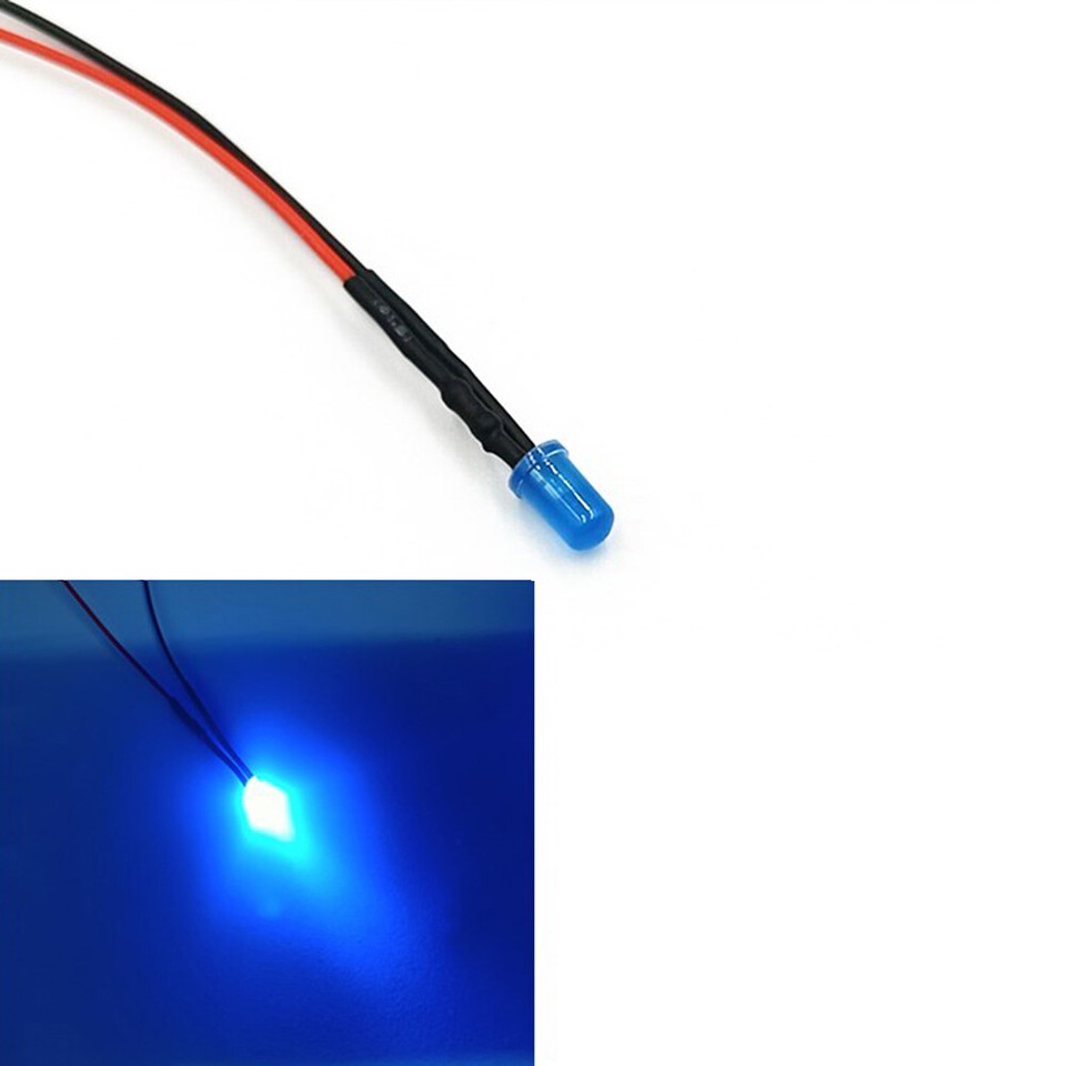 3mm Pre-Wired LED Bulb Light 3V 6V 12V 24V 48V 110V 220V Prewired ...