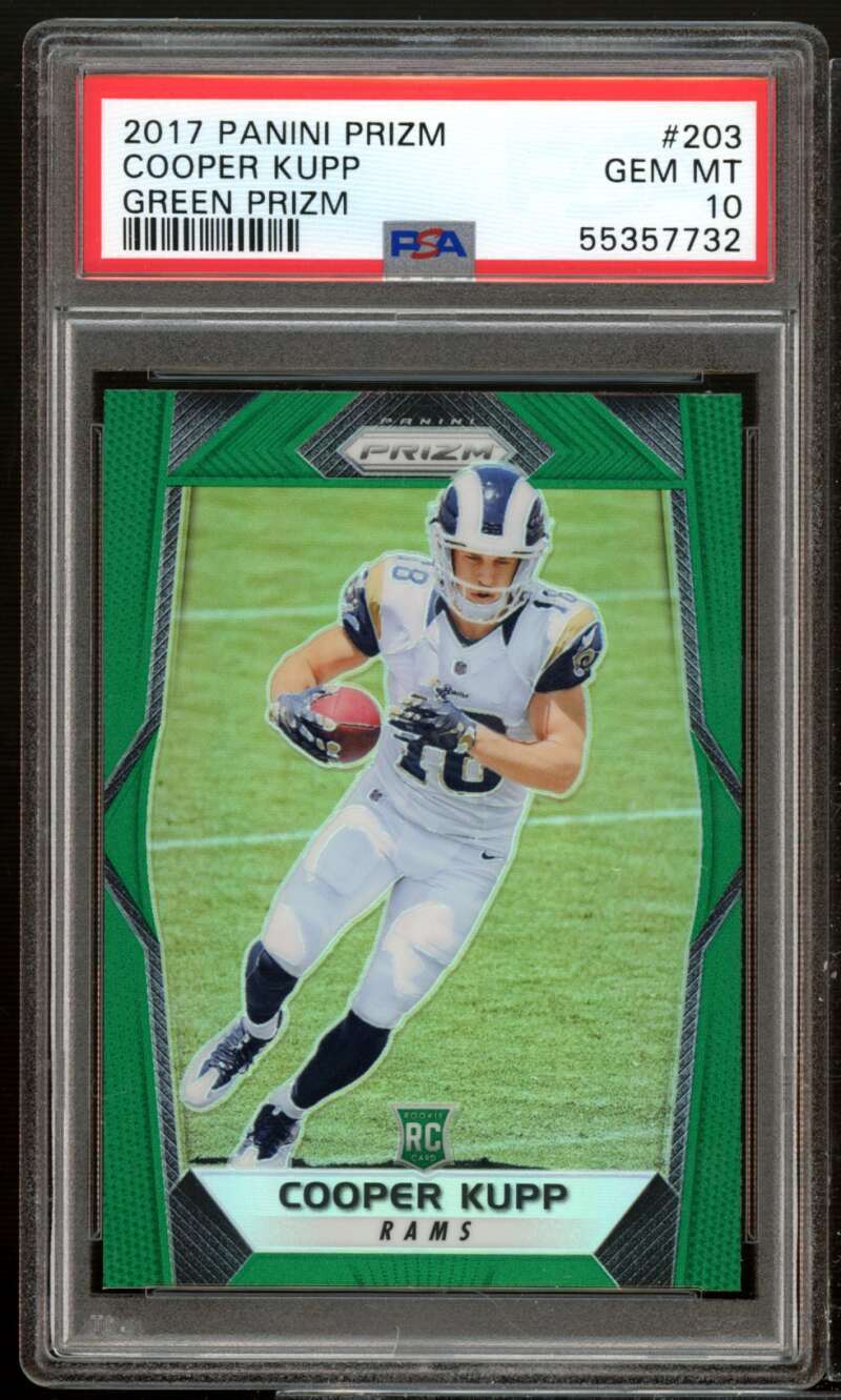 Cooper Kupp Rookie Card 2017 Panini Prizm Green Prizm #203 PSA 10 | eBay