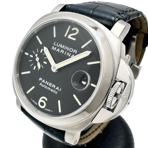 PANERAI Luminor Marina PAM00048 Watches Stainless Steel/leather ...