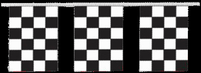 Race Track Flag Streamers 100ft NASCAR Party Checkered Pennants 4 ...