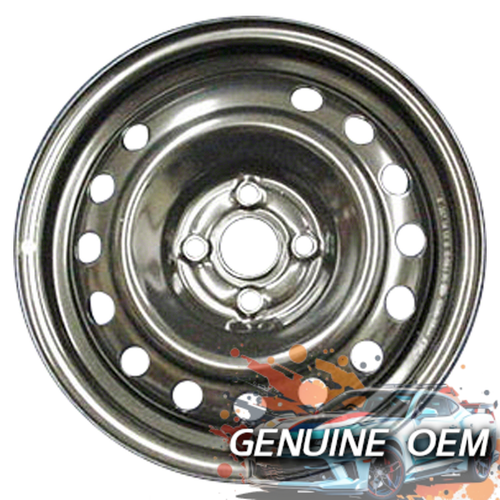 15x5.5" Genuine Factory OEM Black Steel Wheel Rim for 2012-2017 Kia Rio ...