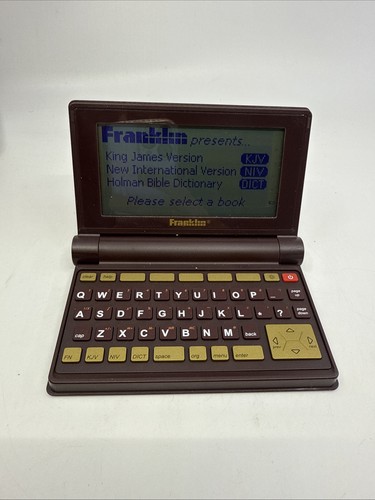 Very Rare Franklin Electronic Holy Bible KJV & NIV Holman Bible BIB-475 ...