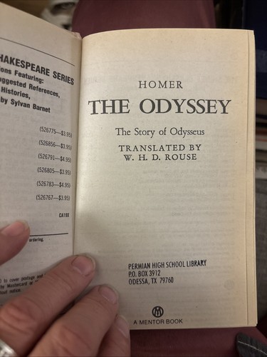 Homer The Odyssey The Story of Odysseus translated by W.H.D. Rouse hb ...