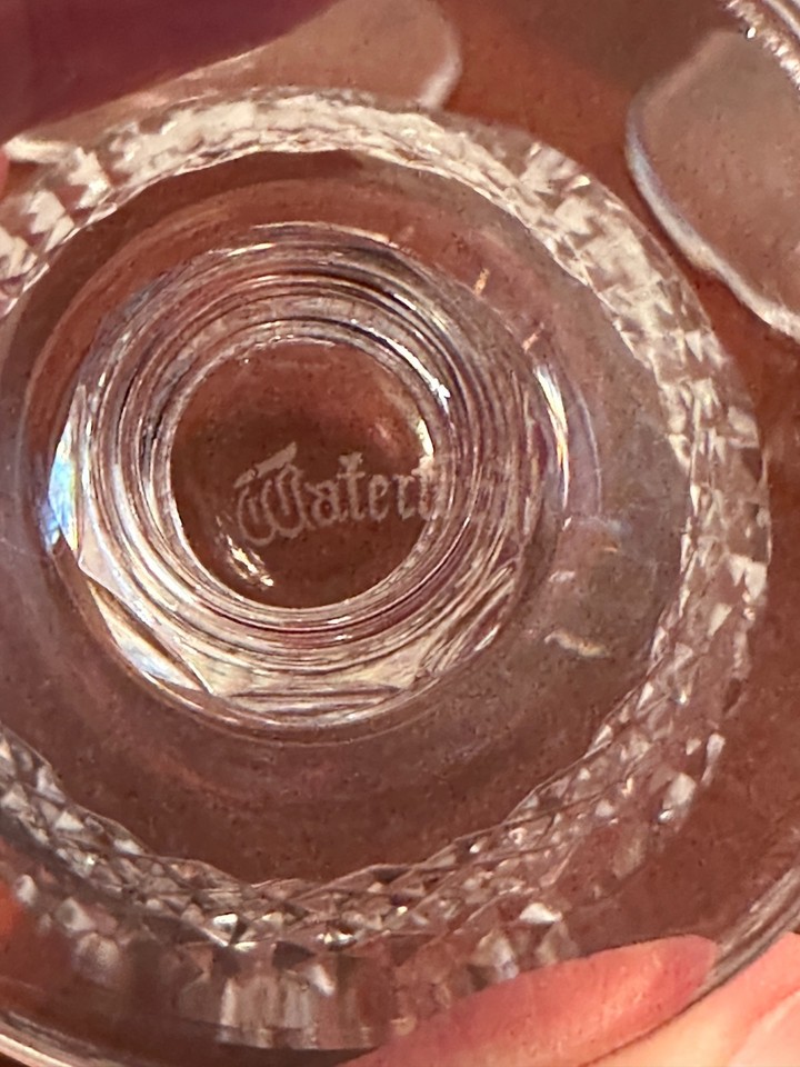 Set of 6 Vtg WATERFORD CRYSTAL Colleen 5.25" Short-Stemmed Water ...