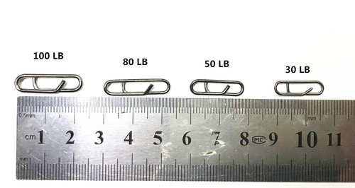30 Pcs Lure Link / Power Clips Paperclip Fishing Lure Fast Snap | eBay