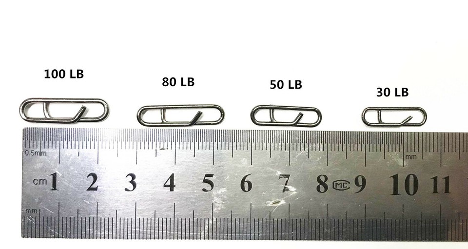 30 Pcs Lure Link / Power Clips Paperclip Fishing Lure Fast Snap | eBay