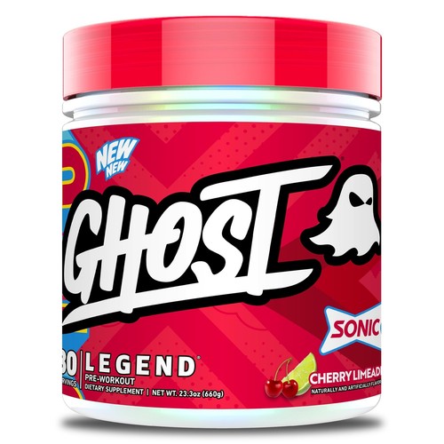 GHOST Legend Pre-Workout Powder, Sonic Cherry Limeade - 30 Servings ...