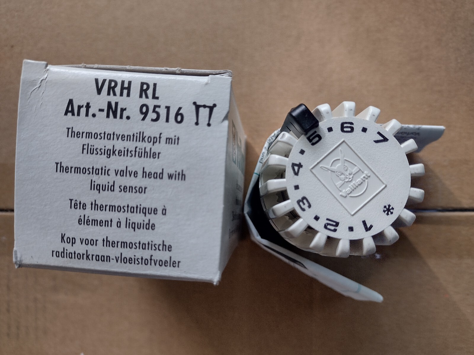 Vaillant Thermostatkopf VRH-RL 9516 40mm Durchmesser ,Farbe , Weiß ...