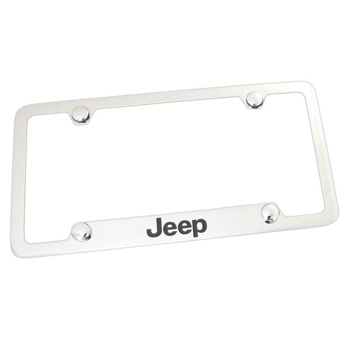 Jeep License Plate Frame With 4 Holes (Chrome) | eBay