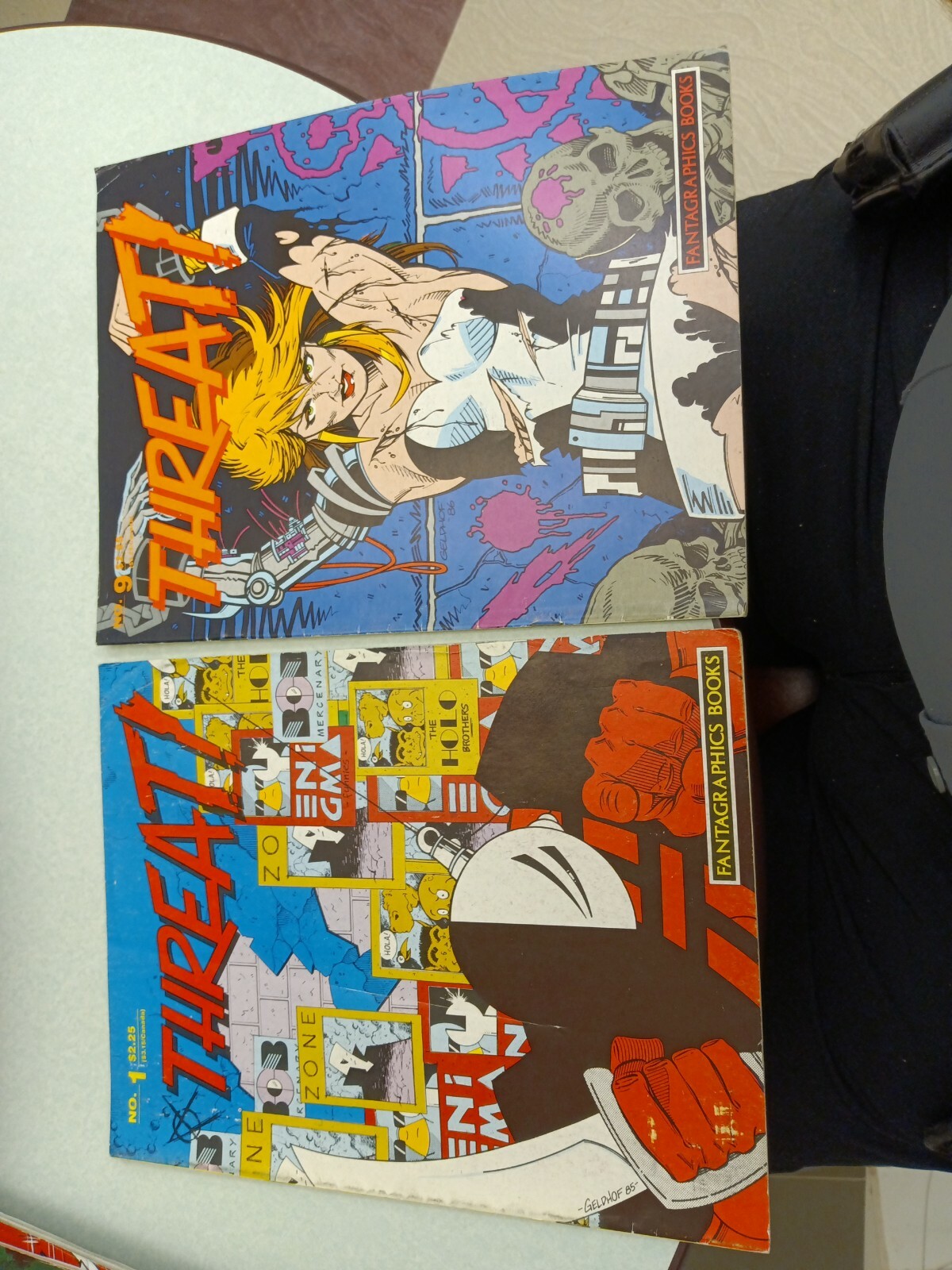 Fantagraphics THREAT! #1 &9 (1986) B&W, Jay Geldhof, Jim Rohn, Gary ...