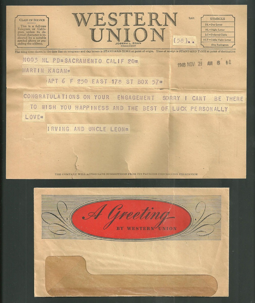 Old Western Union Telegrams