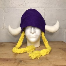 Minnesota Vikings Helga Hat With Braids and Horns. for sale online | eBay