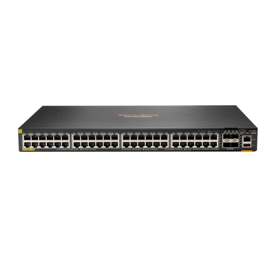 HPE Aruba 6200F 48 Port Rack Mountable Ethernet Switch - JL727A#ABA ...
