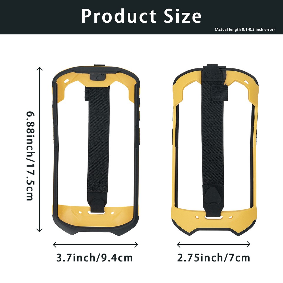 Yellow&Black Protective Cover Bumper Rugged Boot for Zebra TC51 TC52 ...