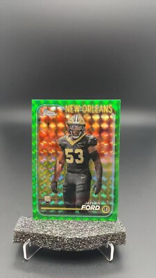 2024 Topps Chrome NFL Jaylan Ford RC Green Refractor /99 #3105 S | eBay