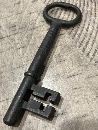 HUGE 7.5" Antique Penn Locks Heavy Skeleton Key EXTRA RARE Est 1887 ...