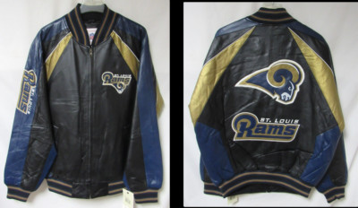 St. Louis Rams Men's Size Medium Large or X-Large Leather Jacket STL 5 ...