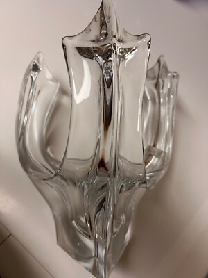 VANNES CHATEL CRYSTAL FRANCE CENTERPIECE VASE/BOWL SCULPTURE | eBay