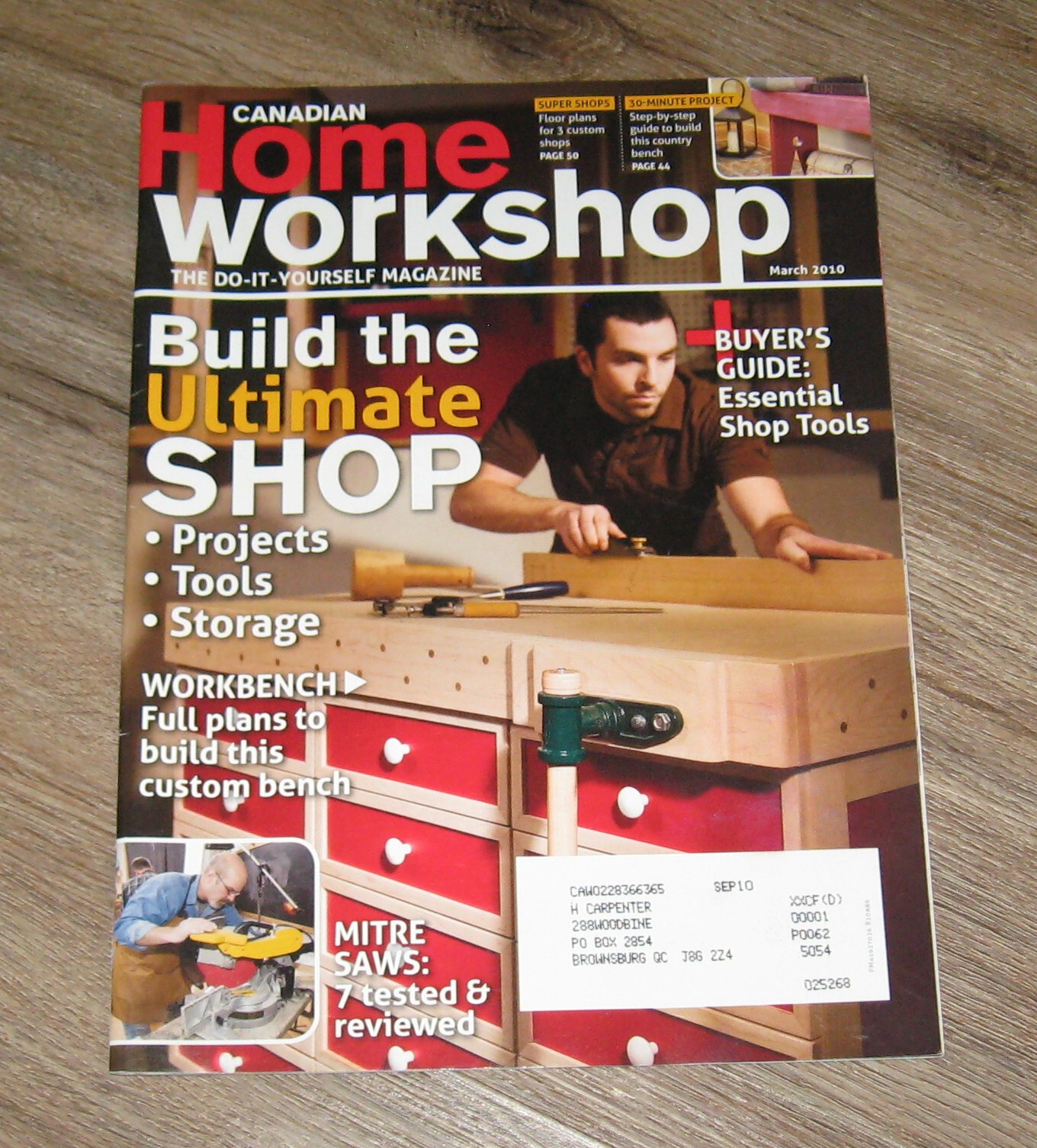 Canadian Home Workshop magazine March 2010 Do-It Yourself SHOP ...