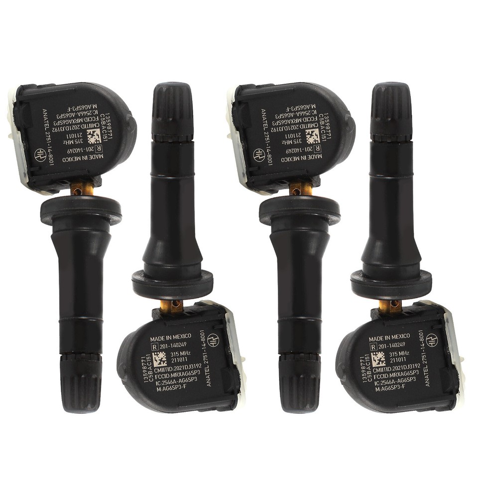 4Pcs TPMS Tire Pressure Sensor For Buick Chevrolet GMC Cadillac ...