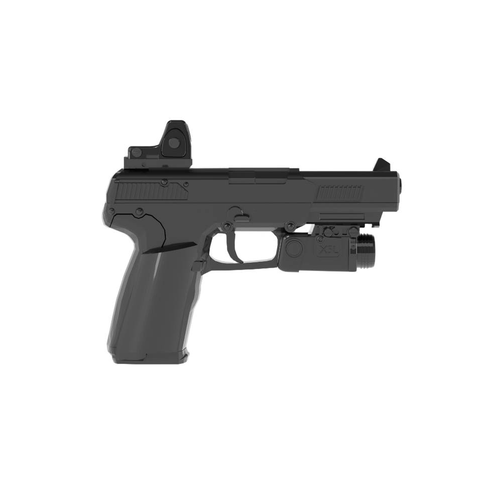 FN57 Tactical Pistol w/ Red Dot & Laser Modern Brick Battle Set for ...