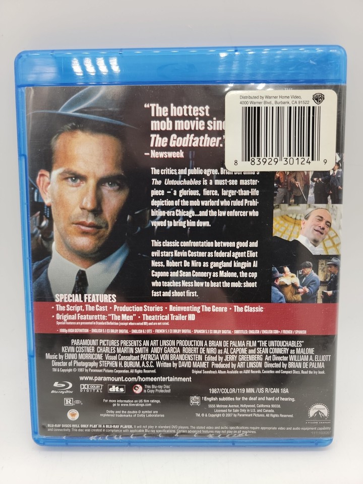 The Untouchables (Blu-ray Disc, 2013) 883929301249| eBay