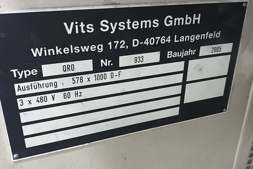 2006 VITS Rotocut Sheeter, 578mm 22.750" 38" wide, Siemens servo drive ...