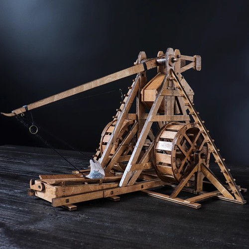 Large Medieval Trebuchet Wooden Model Kit Wood Construction Kit 380*300 ...