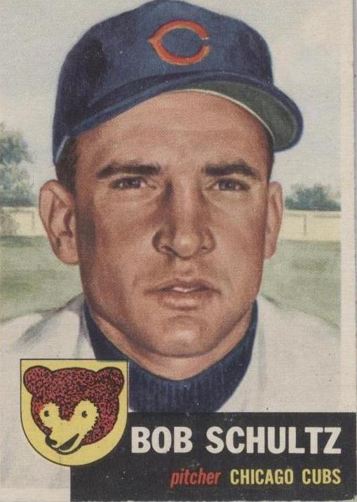 1953 Topps - Bob Schultz #144 Bio Information is White for sale online ...