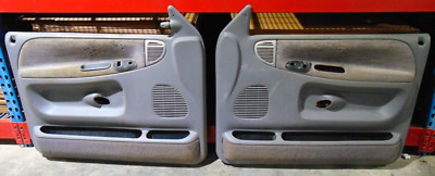 1994-1997 Dodge Ram LF & RF Door Panels cards w. power windows gray Oem ...