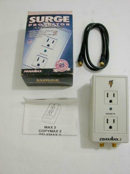 Panamax Coaxmax 2 Transient Voltage Surge Protector 2 Plug for sale ...