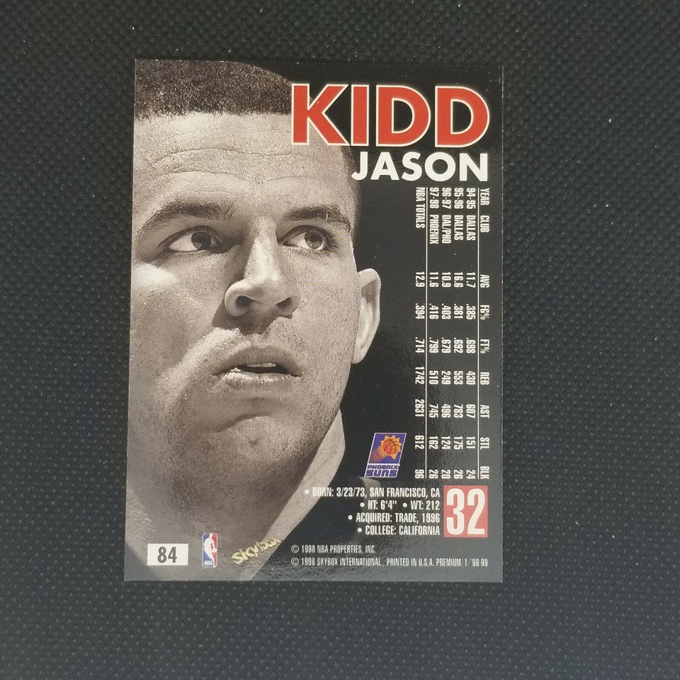 1998-99 Skybox Premium Jason Kidd #84 Phoenix Suns | eBay
