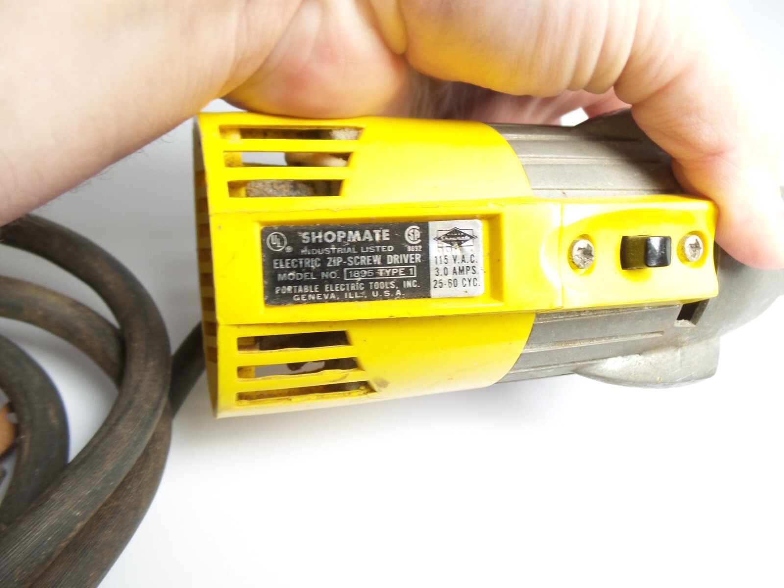 RARE Electric ZIP-CREW DRIVER screwdriver Shopmate tool model 1895 type ...