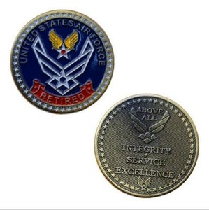 US Military USAF U.S. Air Force Retired Challenge Coin Collectible Gift ...