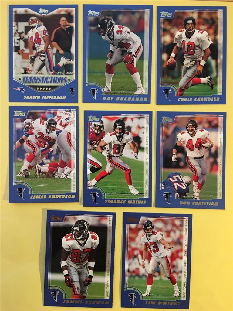 2000 Topps Atlanta Falcons Team Set 8 Cards | eBay