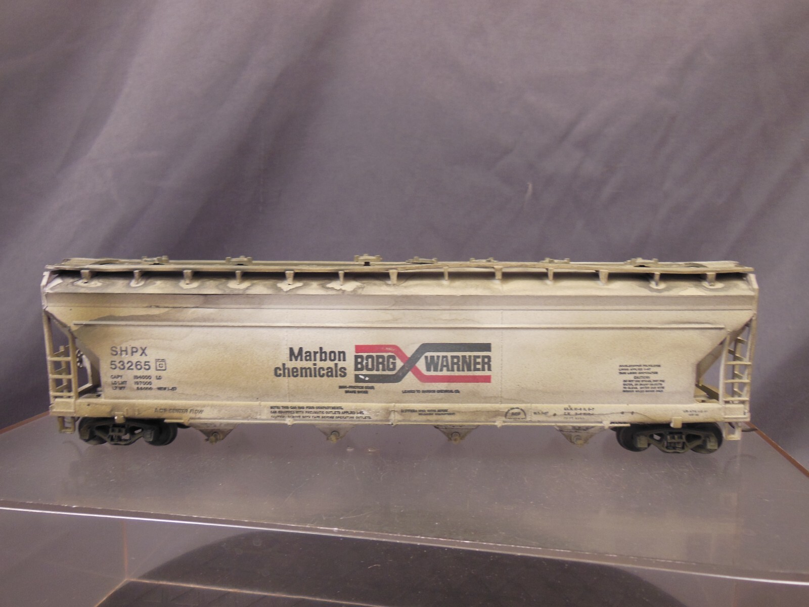 VINTAGE HO SCALE WEATHERED SHPX 53265 BORG WARNER MARBON ACF CENTER ...