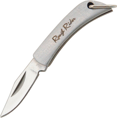 Rough Rider Mini Lockback Stainless Handle Folding Clip Blade Keyring ...