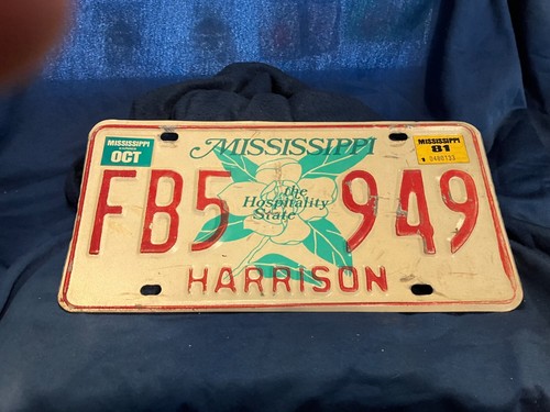 vintage license plate 1980 Mississippi Harrison County | eBay
