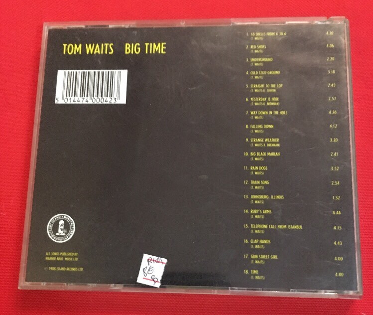 Tom Waits Big Time ITWCD4 1988 Bon Condition CD | eBay