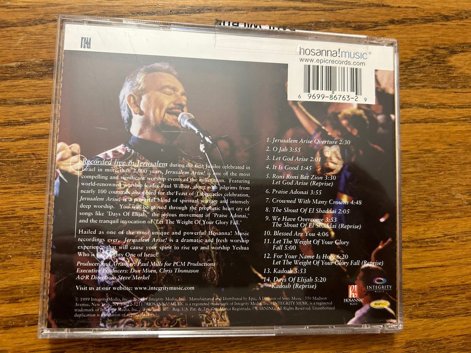 Jerusalem Arise ! Live Worship From The Land Of Israel , Pre-Owned CD ...