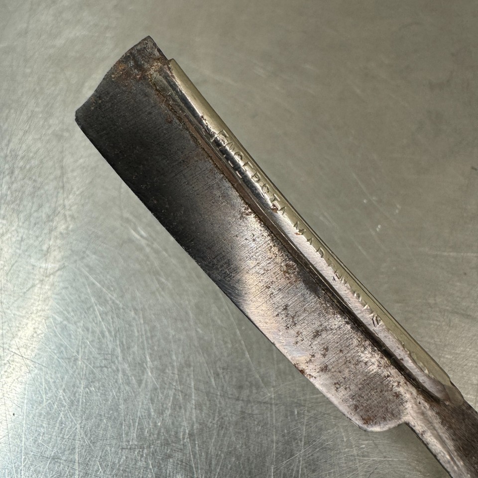 Vtg C.W. Dahlgren ESKILSTUNA SWEDEN Straight Razor w/ Steel Blade - 9 ...