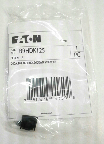 Eaton BRHDK125 SeriesA BR Retainer Bracket 200A Breaker Hold Down Screw ...