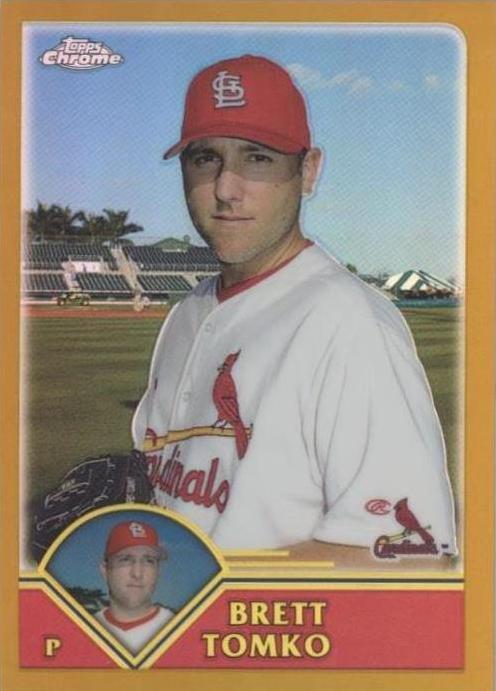2003 Topps Chrome - Brett Tomko #298 Gold Refractor /449 for sale ...