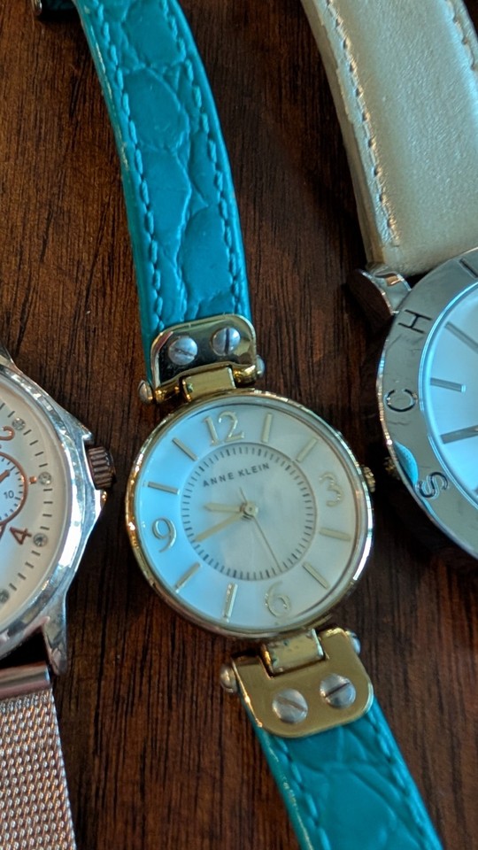 VTG Untested Lot 4 Watches Charming Charlie, Fossil, Anne Klein, Chico ...