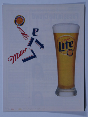 2000 Miller Lite A True Pilsner Vintage Original Print Ad | eBay