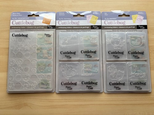 CUTTLEBUG Dies / Embossing folders ... never used / for Scrapbook ...