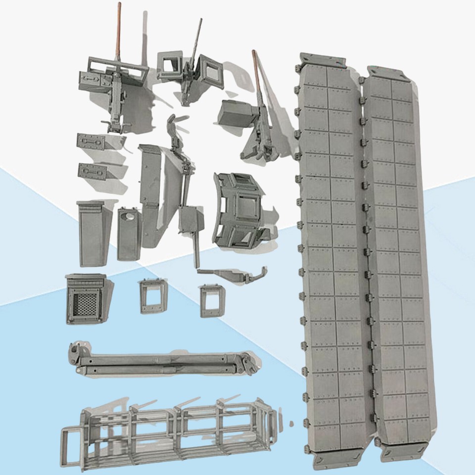 Metal M1A2 Abrams TUSKI Upgrade Part for Henglong 1/16 Plastic 3918 ...