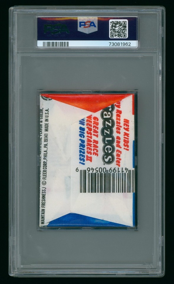 1986-87 FLEER BASKETBALL UNOPENED SEALED WAX PACK GRADED PSA 7 OLAJUWON ...